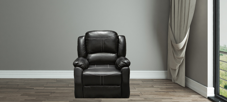 The Lorraine Bel-Aire Deluxe Ebony Reclining Chair