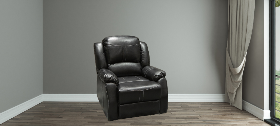 The Lorraine Bel-Aire Deluxe Ebony Reclining Chair